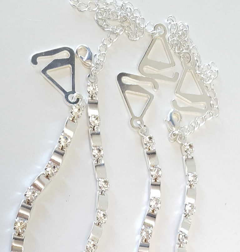 Diamonte Dash Bra Straps | The Petite Lady